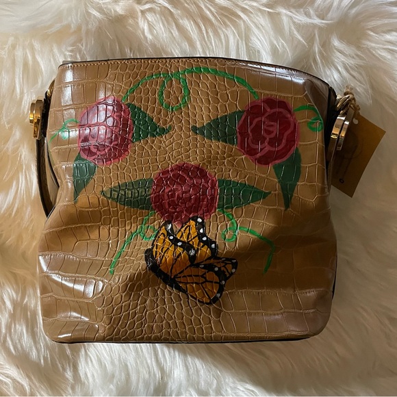Bags | Monarch Faux Snakeskin Handbag | Poshmark